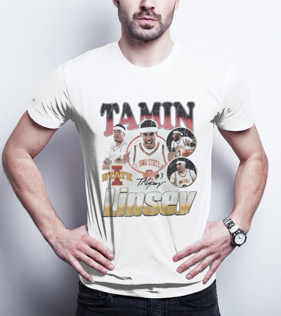 Tamin Lipsey Iowa State Cyclones Basketball No 3 Retro 90s T-Shirt