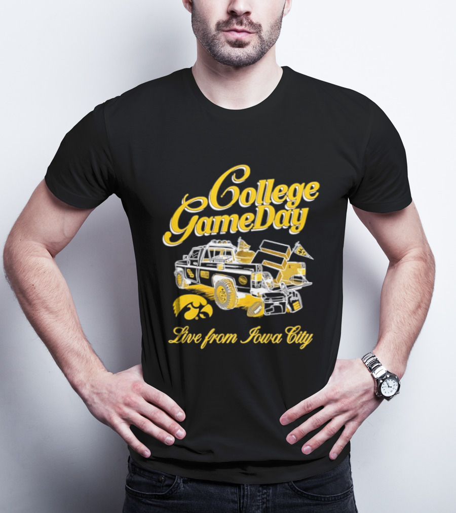 Iowa Hawkeyes 2026 College GameDay Live From Iowa City Tailgate Truck Hawkeye T-Shirt