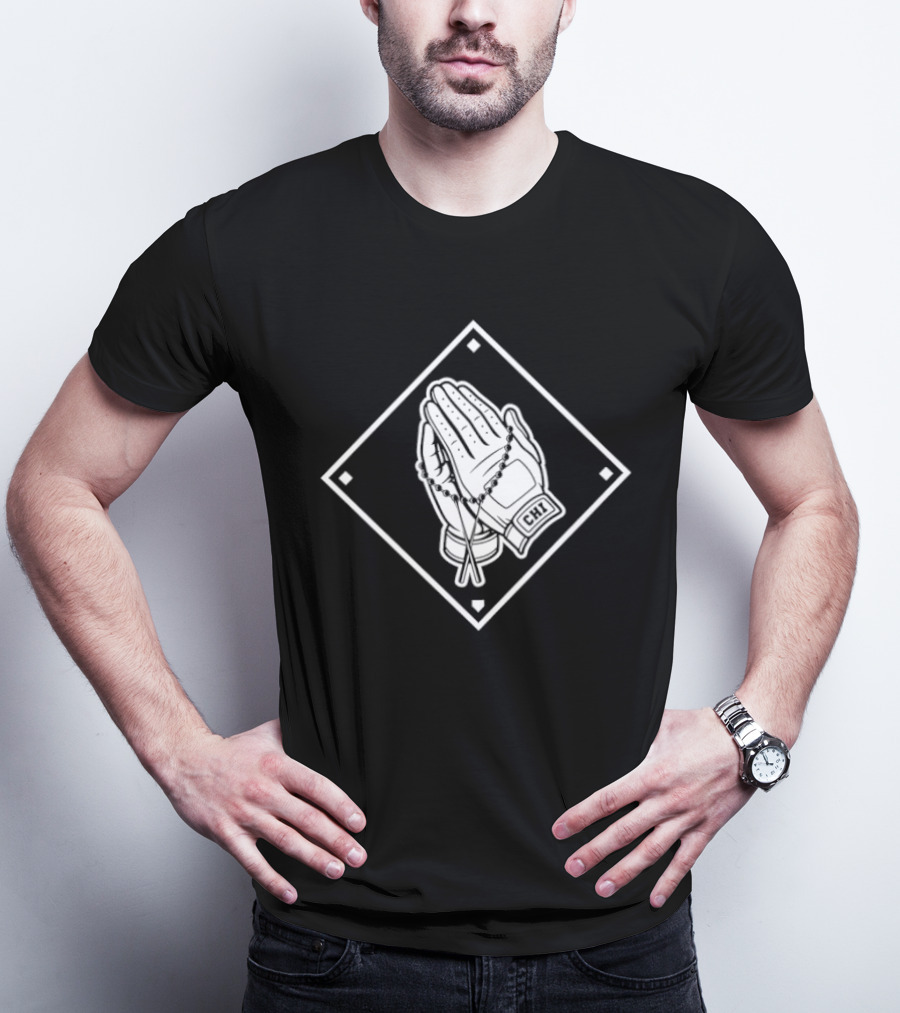 Chicago White Sox Blessed Baseball Pray Hands T-Shirt