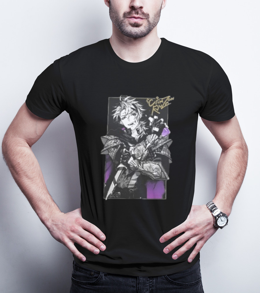 Crimzon Ruze Gamersupps Manga Warrior Aesthetic T-Shirt