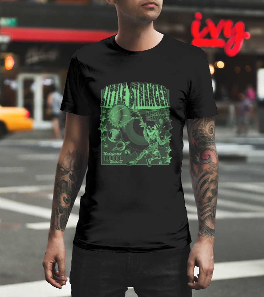 Little Stranger Undefeated Intergalactic Champions 1000 Years Alien Basketball T-Shirt