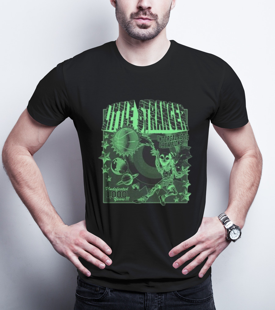 Little Stranger Undefeated Intergalactic Champions 1000 Years Alien Basketball T-Shirt