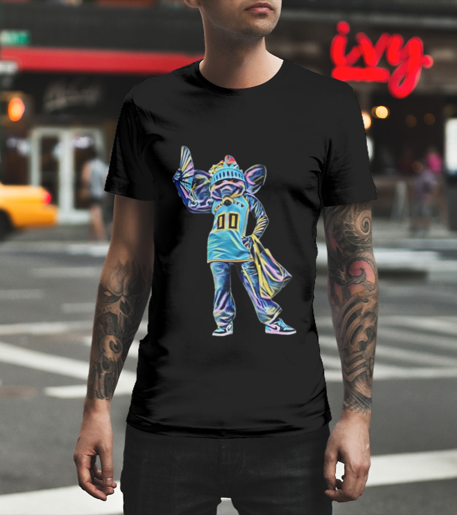 Ellie The Elephant Statue Of Liberty New York Basketball Team T-Shirt