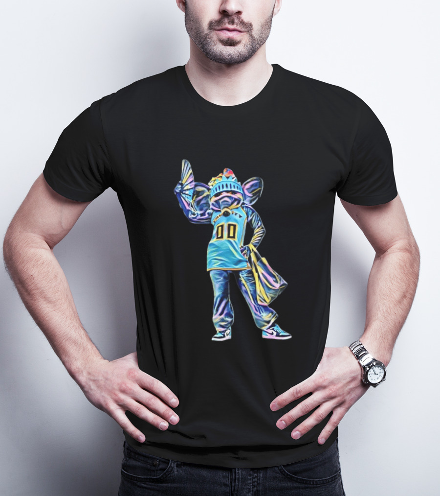 Ellie The Elephant Statue Of Liberty New York Basketball Team T-Shirt