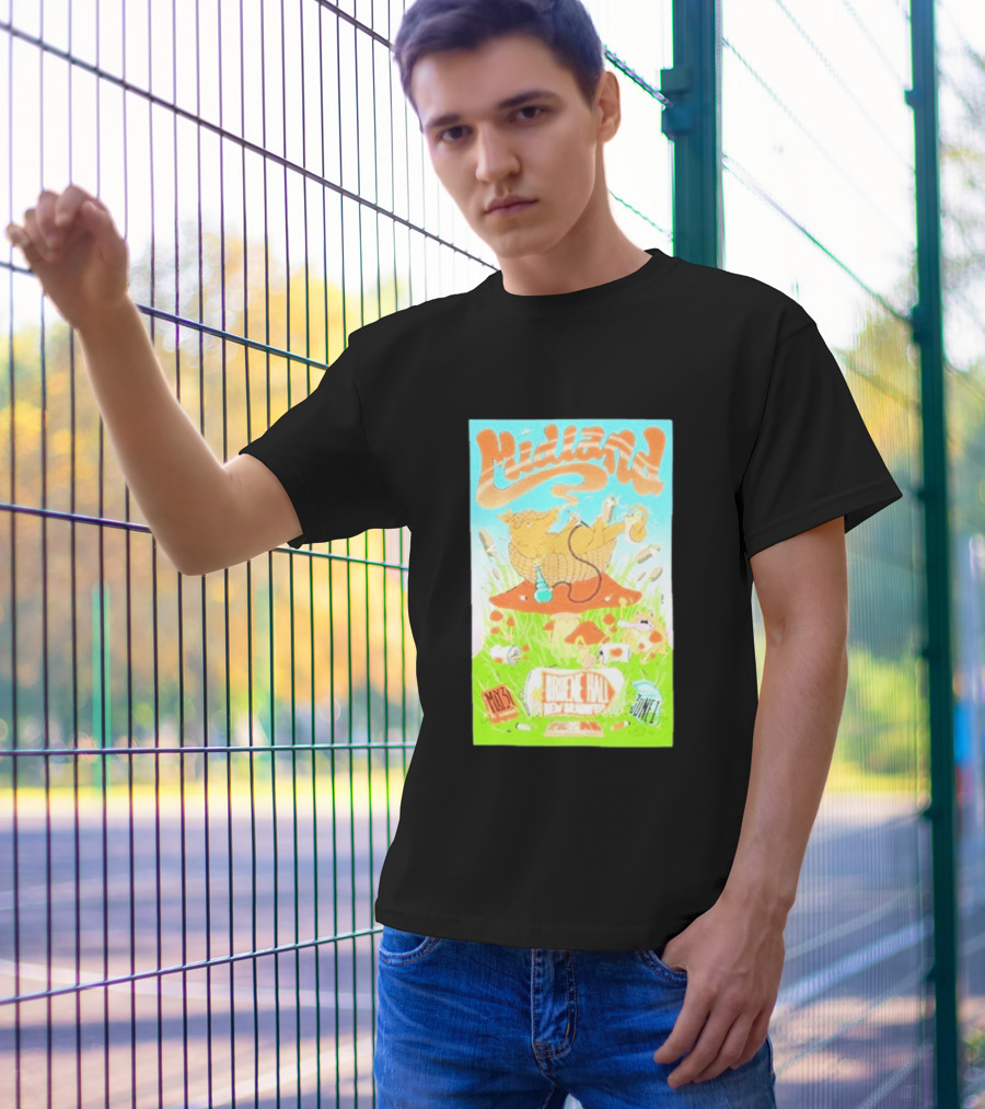 Midland Gruene Hall New Braunfels May 31 June 1 Armadillo On Mushroom T-Shirt