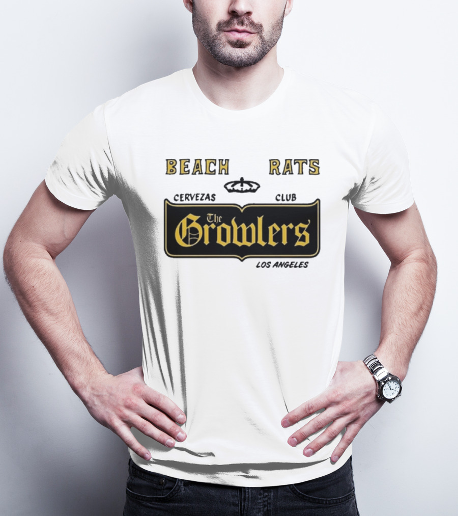 Beach Rats Cervezas Club The Growlers Los Angeles 2026 T-Shirt