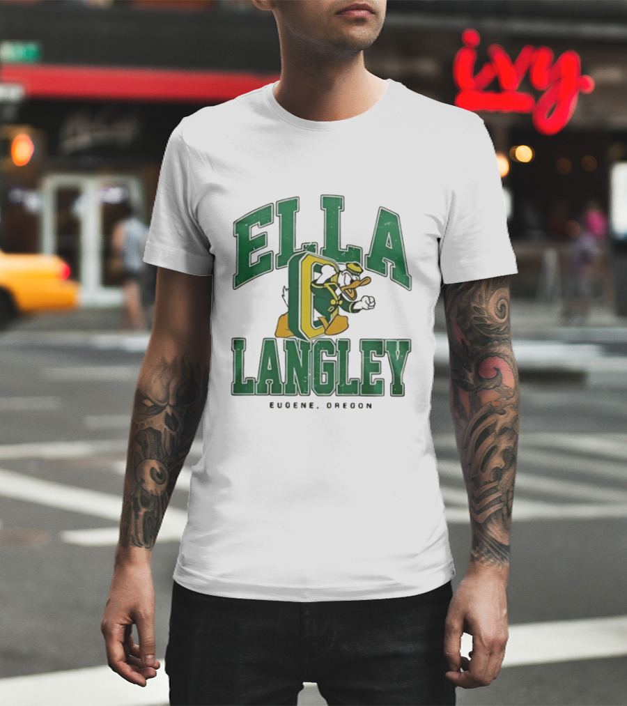 Ella Langley Oregon Ducks Eugene Collaboration T-Shirt