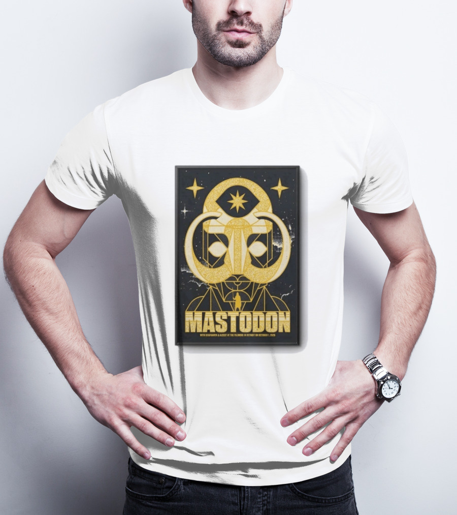 Mastodon The Fillmore Detroit Oct 1 2026 With Deafheaven And Khemmis T-Shirt