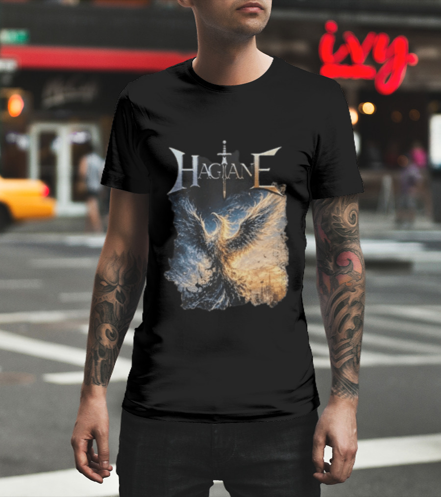 Hagane Sword And Phoenix Night T-Shirt