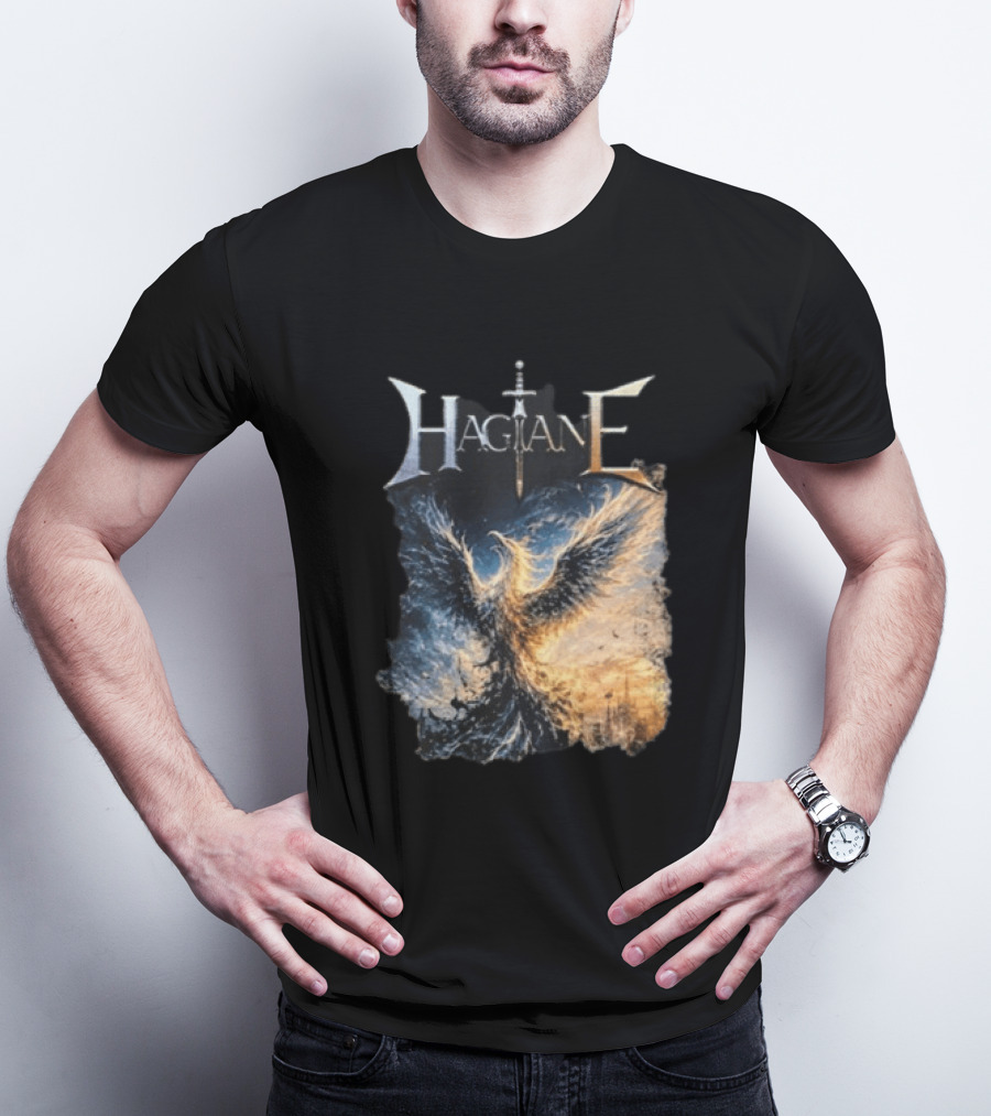 Hagane Sword And Phoenix Night T-Shirt