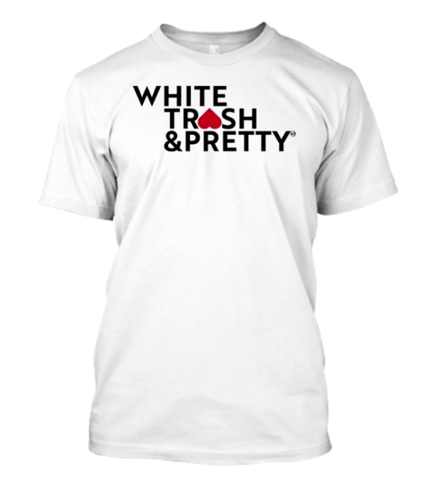 49 Winchester White Trash & Pretty Playing Card Heart T-Shirt
