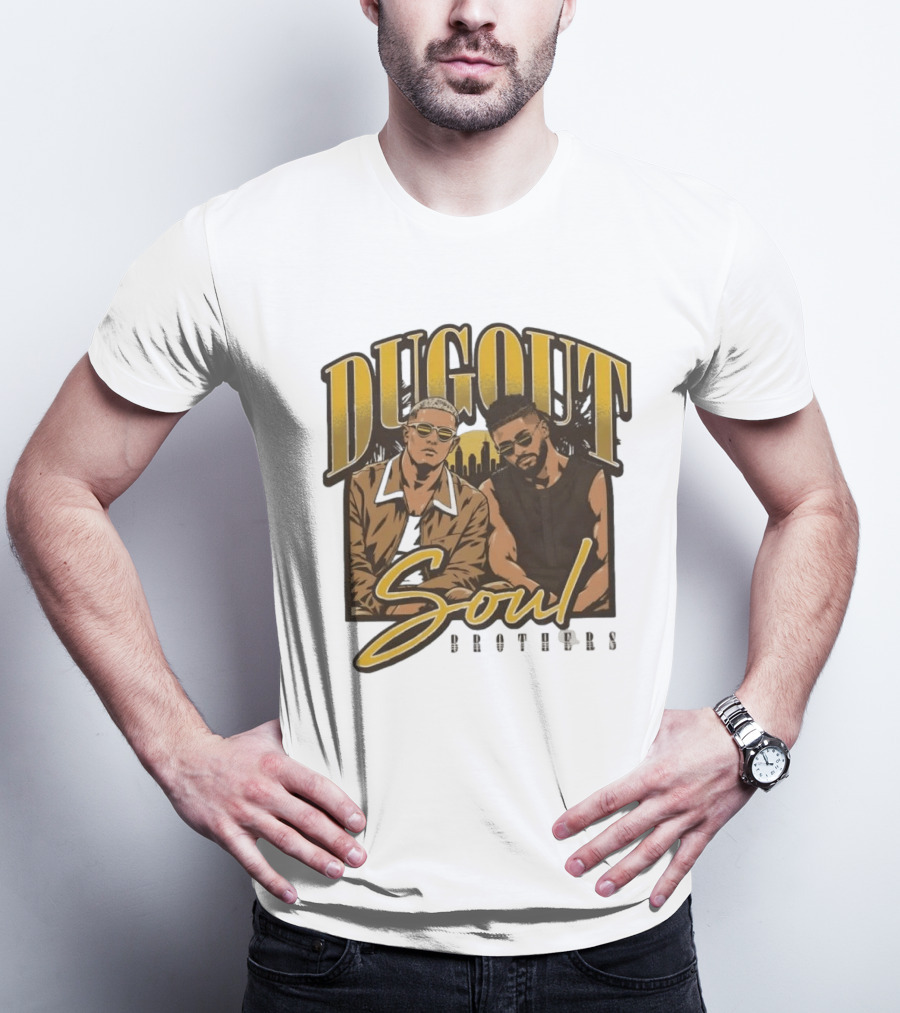Dugout Soul Brothers Fernando Tatis Jr Manny Machado San Diego Padres T-Shirt