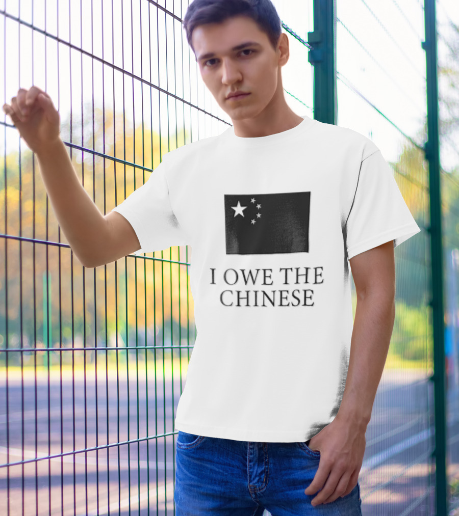 I Owe The Chinese Flag Of China Five Stars T-Shirt