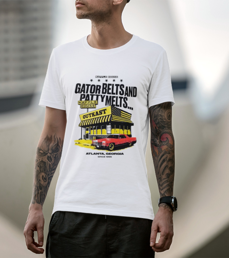 Gator Belts And Patty Melts Outkast Waffle House Atlanta Georgia 1995 T-Shirt