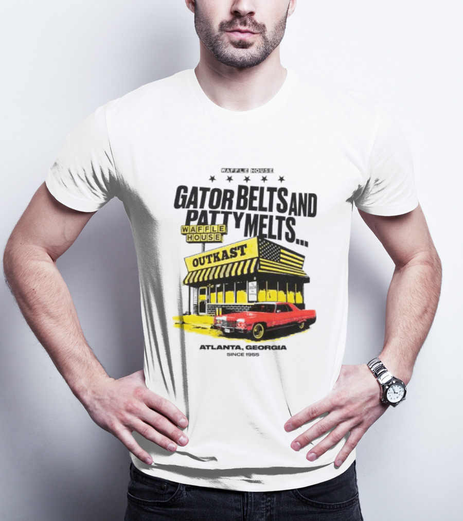 Gator Belts And Patty Melts Outkast Waffle House Atlanta Georgia 1995 T-Shirt