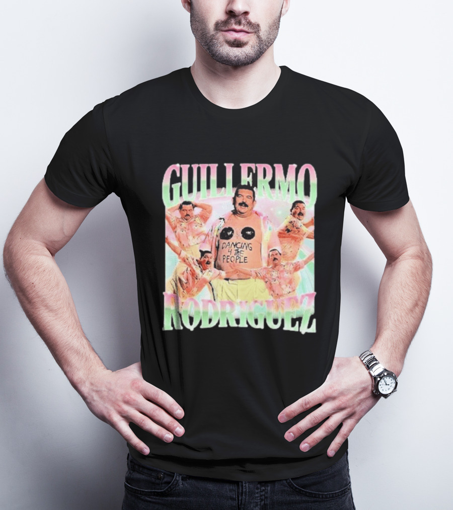 Guillermo Rodriguez Dancing 4 The People Vibrant Pose Collage T-Shirt