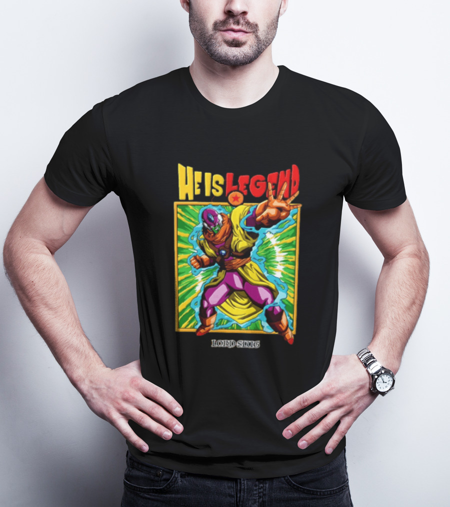 He Is Legend Lord Slug Anime Character Power Pose T-Shirt