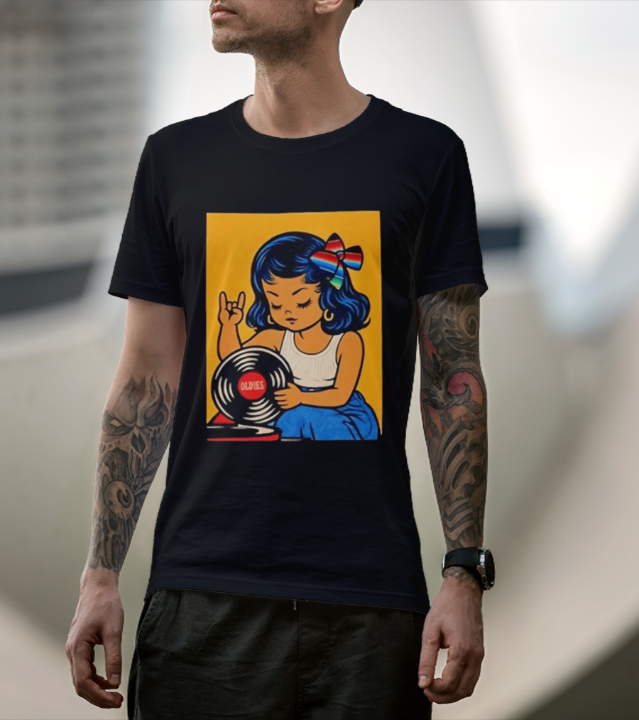 Oldies Lil Chingona Halloween 2026 Retro Record T-Shirt