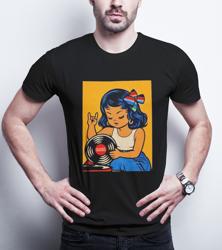 Oldies Lil Chingona Halloween 2026 Retro Record T-Shirt