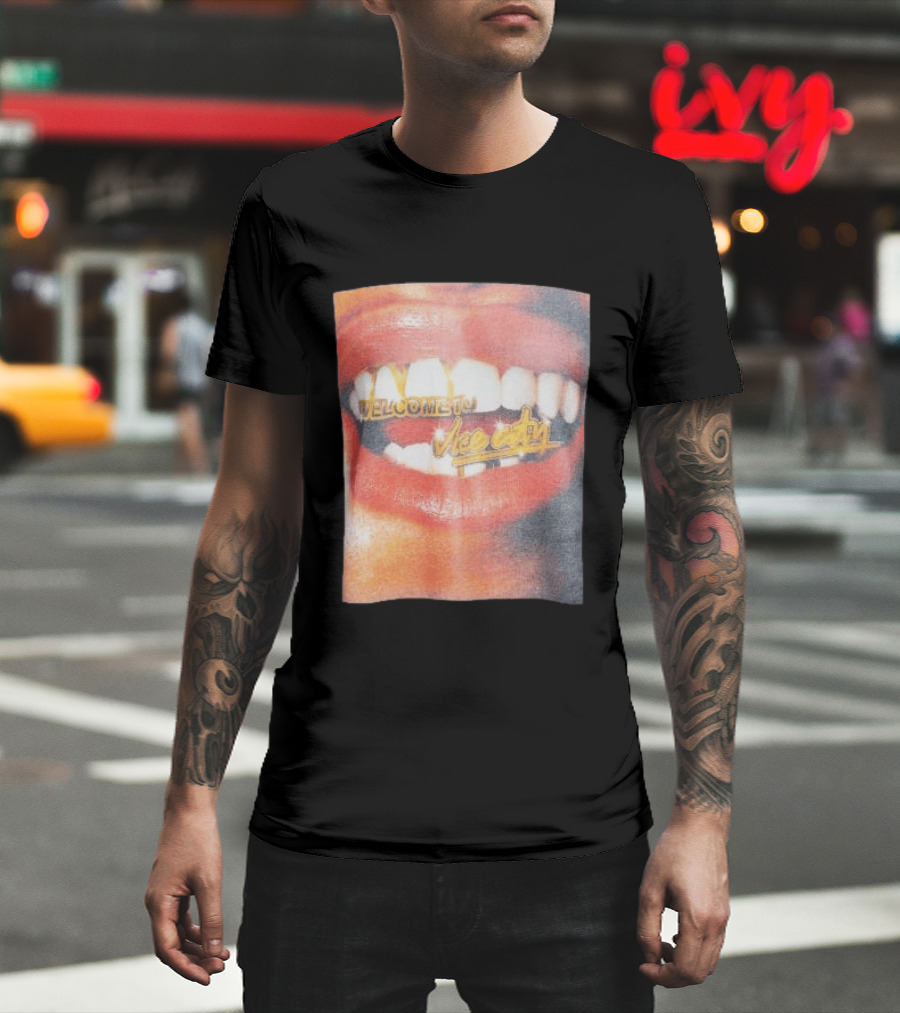 Miami Heat Store Court Culture Vice City Welcome Grill Oversized T-Shirt