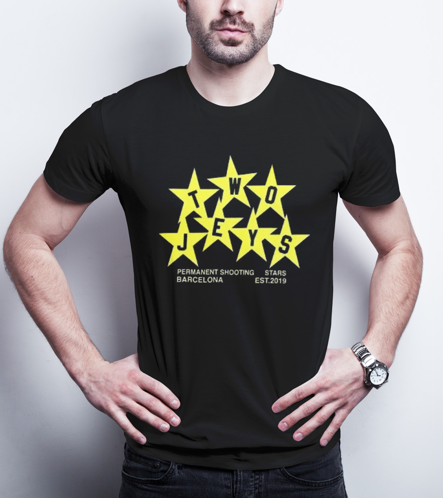 Twojeys Barcelona Permanent Shooting Stars Est 2019 T-Shirt