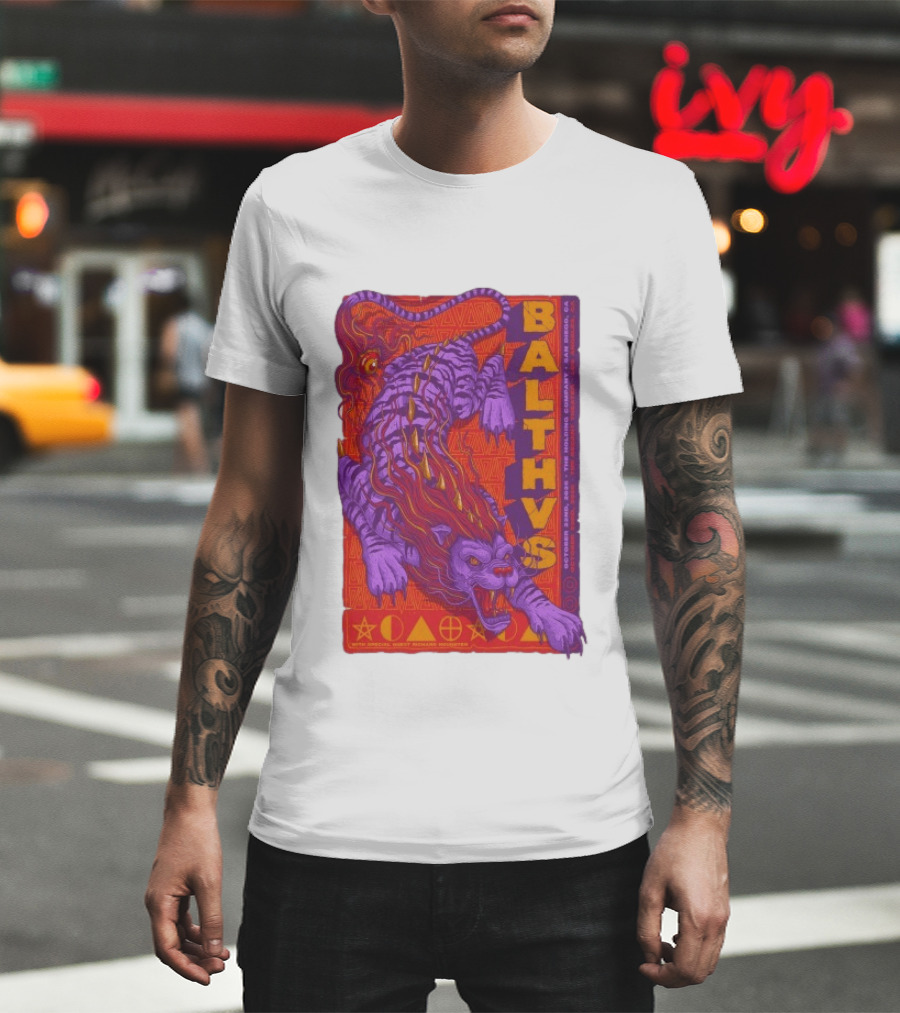 Balthvs San Diego October 22 2026 Featuring Richard Houghten Vibrant Lion T-Shirt