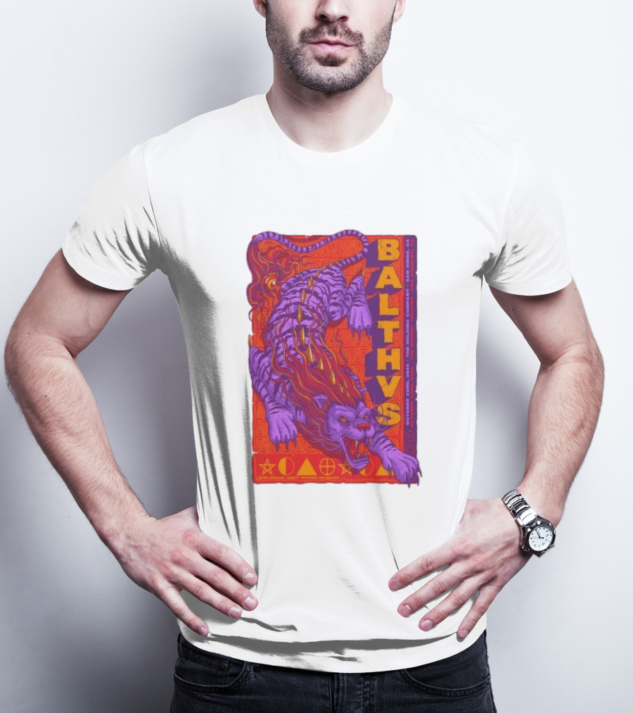 Balthvs San Diego October 22 2026 Featuring Richard Houghten Vibrant Lion T-Shirt