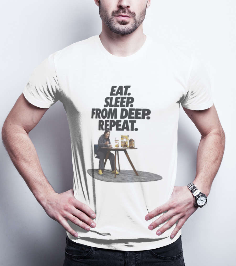 Caitlin Clark Eat Sleep From Deep Repeat Basketball Enthusiast Fun Cereal Moment T-Shirt