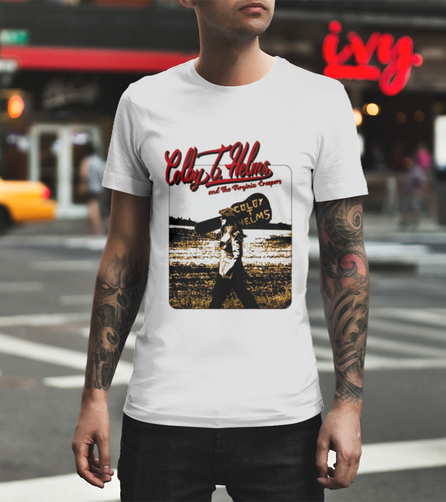 Colby Helms And The Virginia Creepers Travelin' Man Acoustic Journey T-Shirt