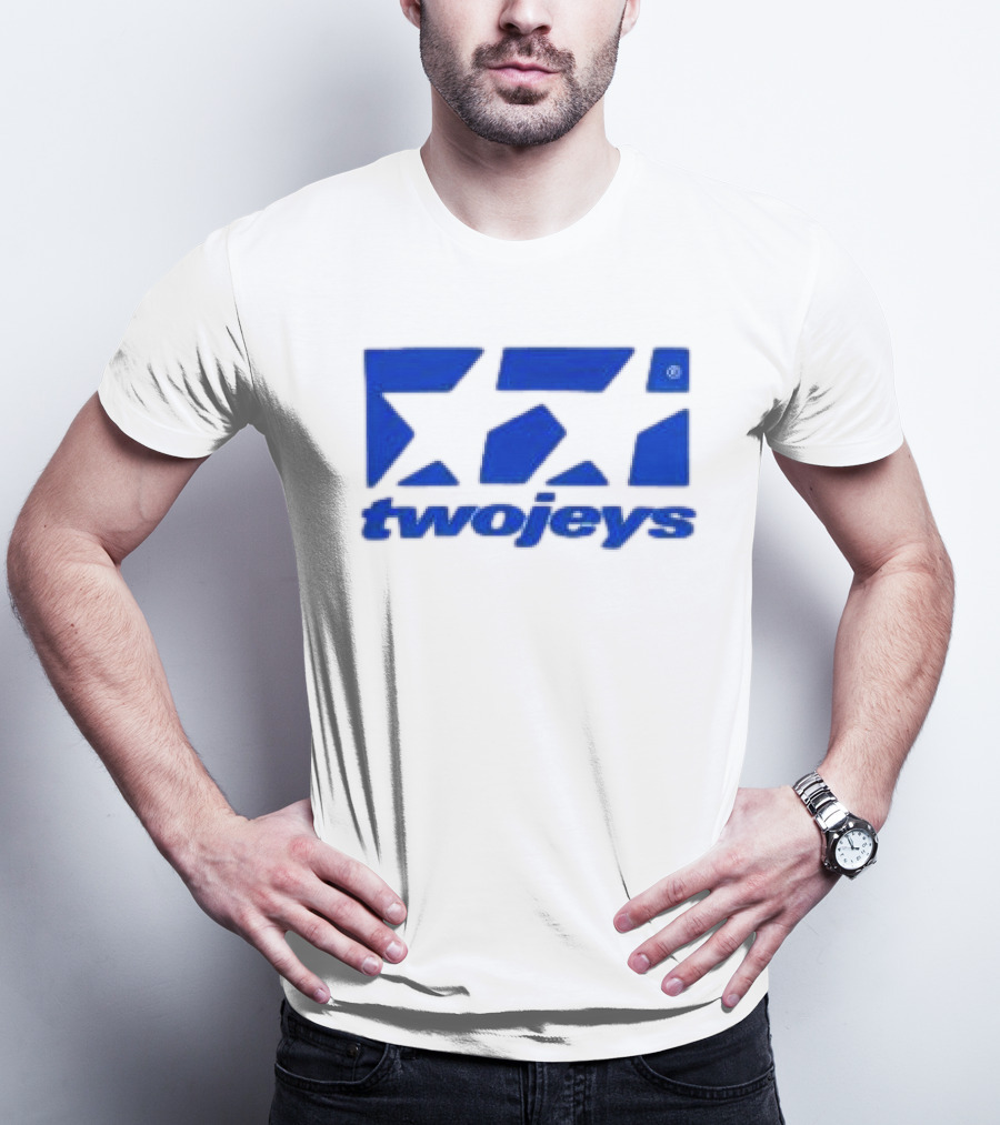 Twojeys Store Framed Blue Geometric T-Shirt
