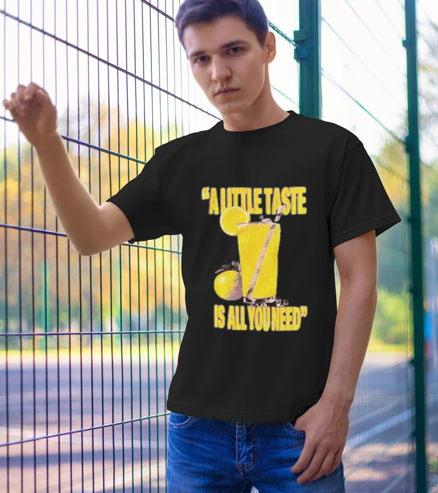 Louis Tomlinson Store Lemonade Black A Little Taste Is All You Need T-Shirt