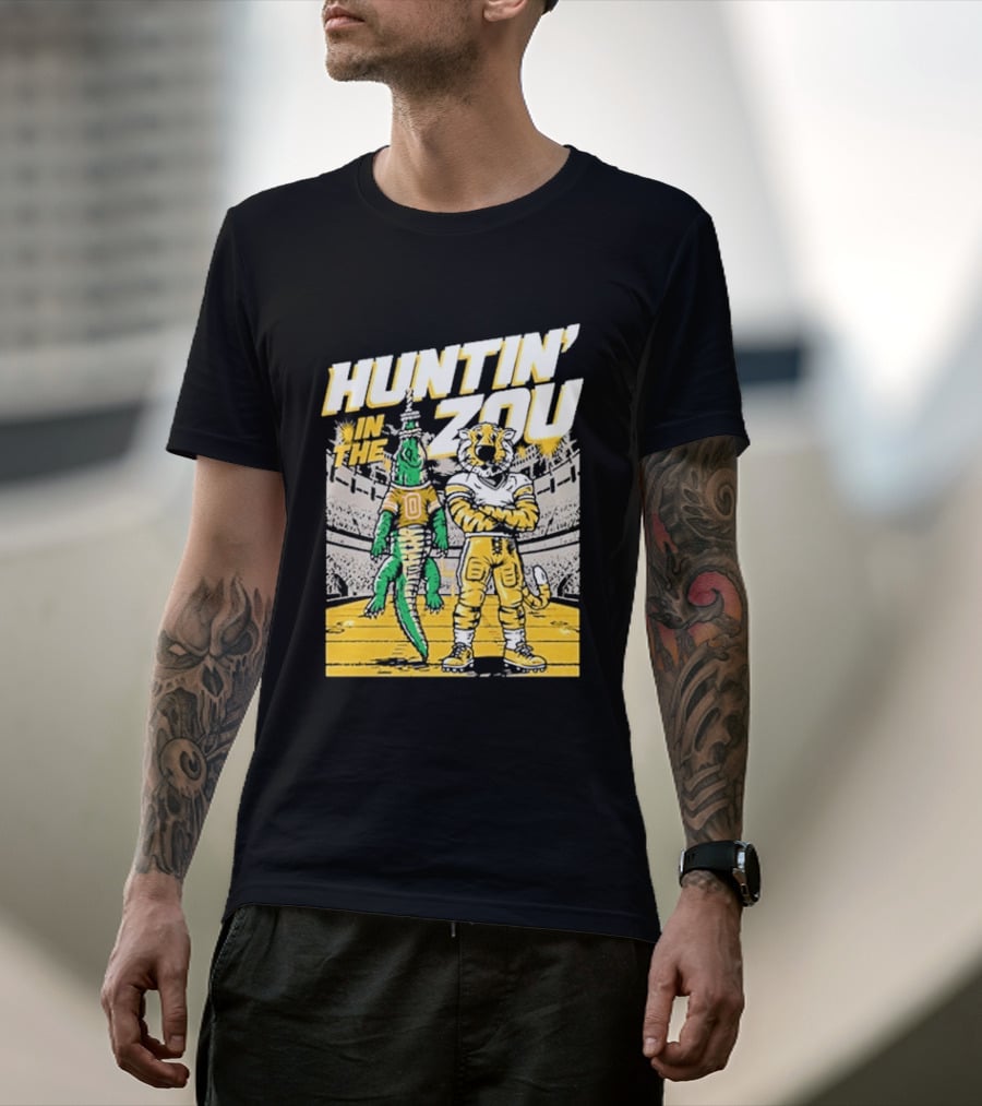 Huntin' In The Zou Mizzou Tigers Vs Florida Gators Stadium Showdown T-Shirt