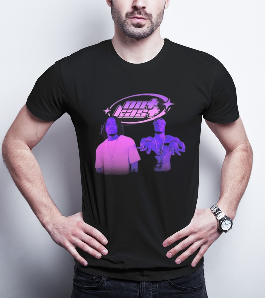 Outkast Big Boi André 3000 Purple Style Iconic Duo T-Shirt