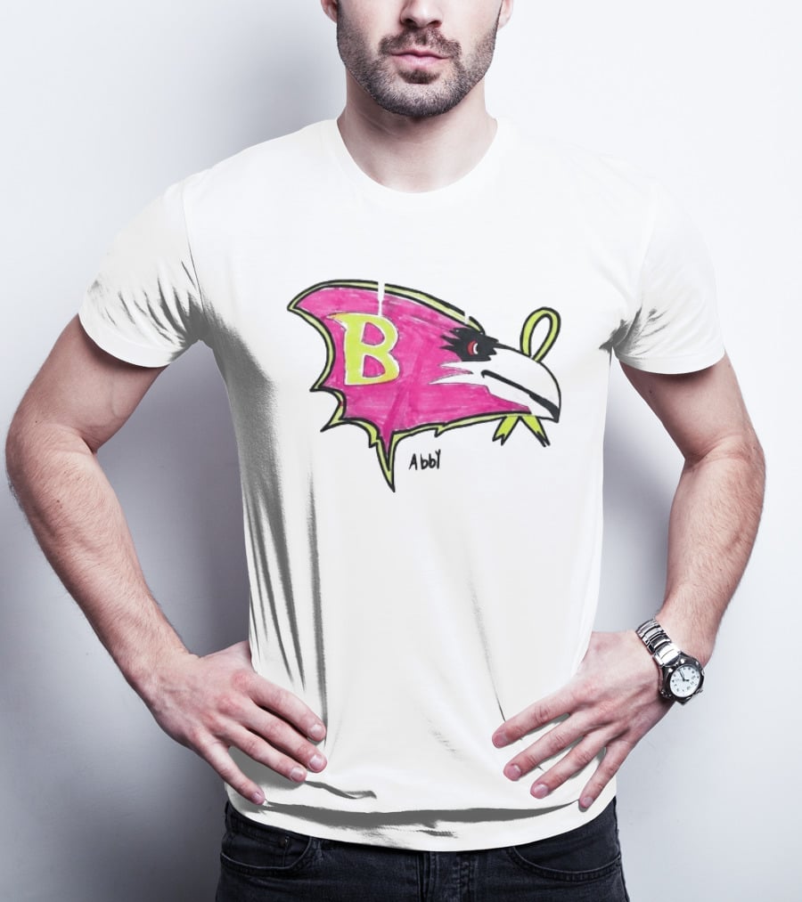 Baltimore Ravens Pink Ribbon Abby B T-Shirt