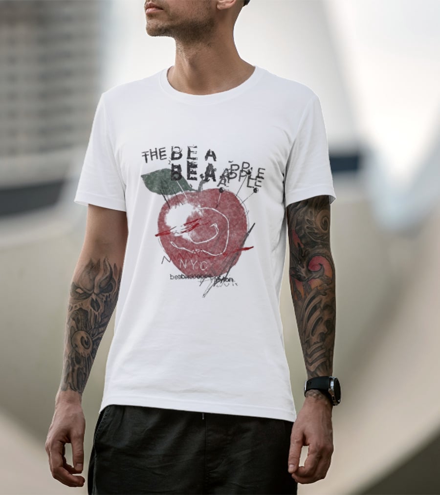 Beabadoobee The Be A Apple NYC Hand Drawn Red Apple T-Shirt