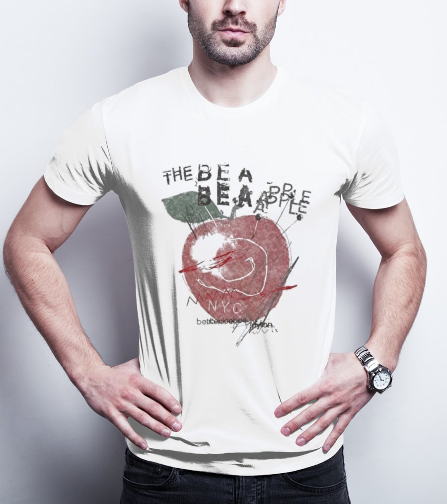 Beabadoobee The Be A Apple NYC Hand Drawn Red Apple T-Shirt