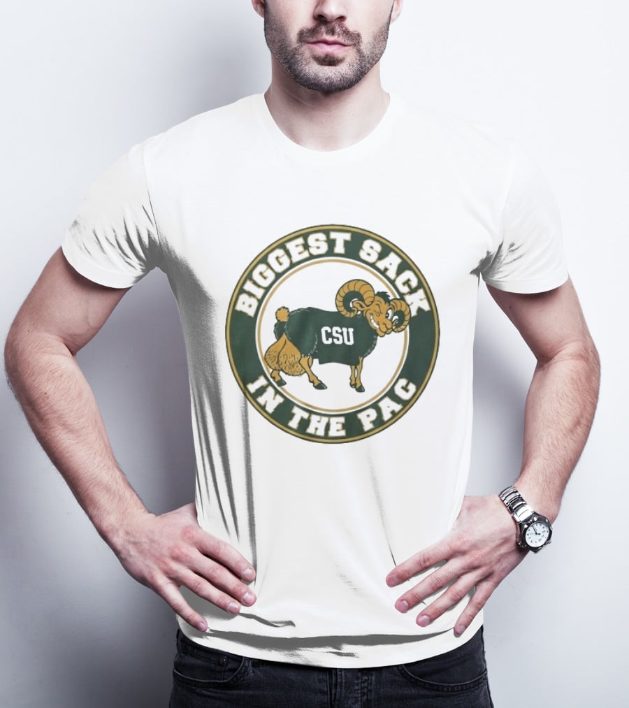 Colorado State Rams CSU Biggest Sack In The PAC Bold Ram T-Shirt