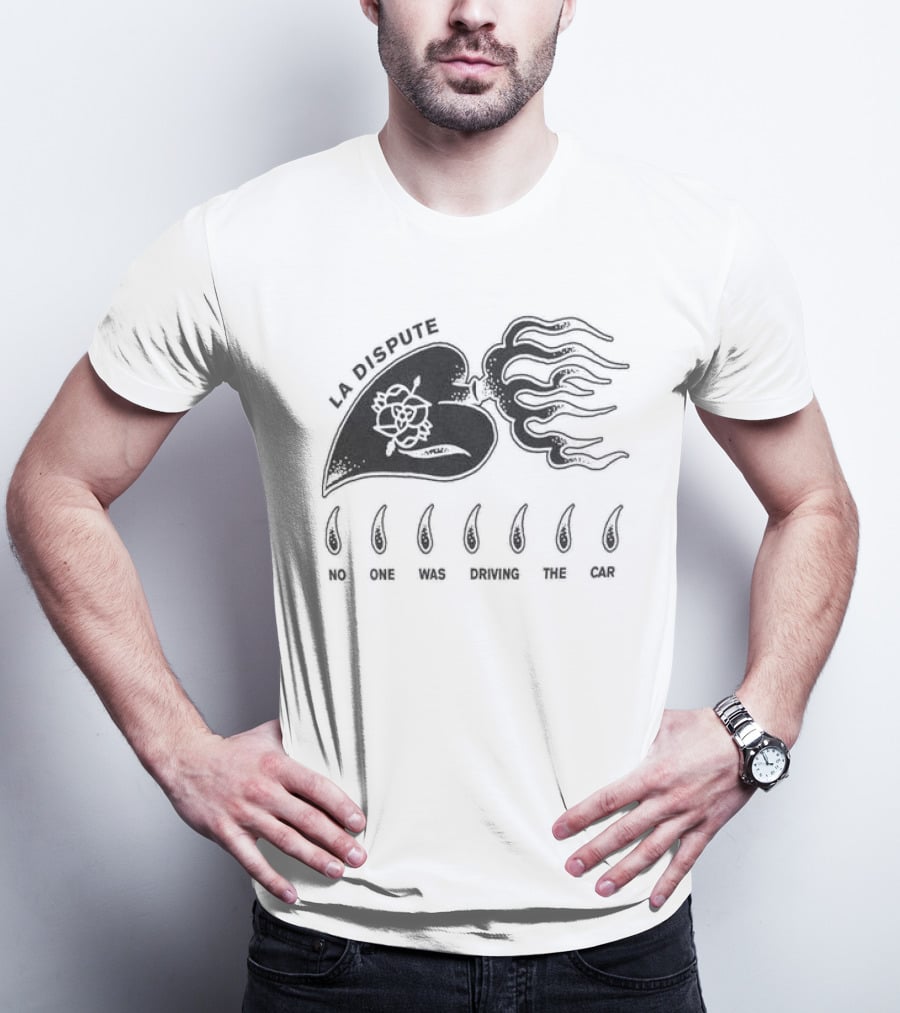 La Dispute Burning Heart Orchid Flame Crying T-Shirt