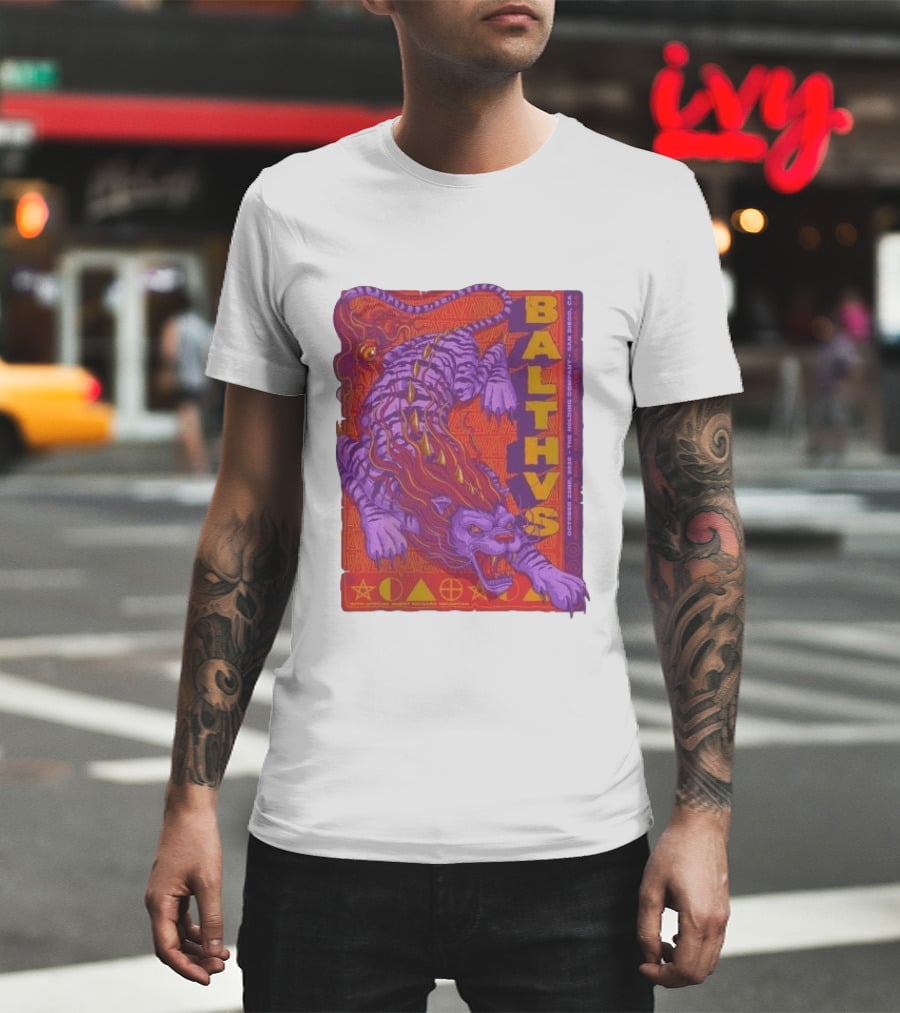 Original Balthvs San Diego Oct 2026 Featuring Richard Houghten Vibrant Lion T-Shirt