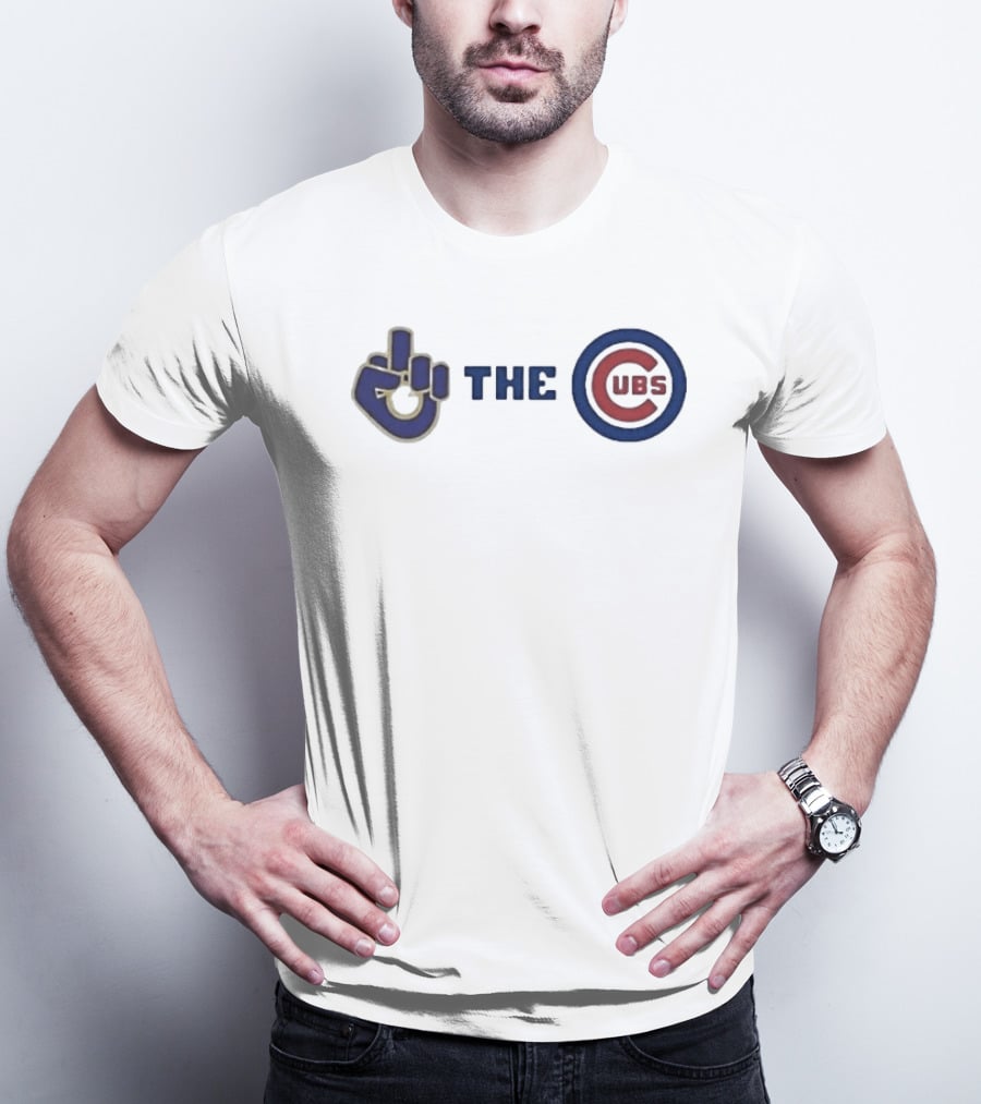 Milwaukee Brewers Middle Finger Gesture C Cubs Rivalry T-Shirt