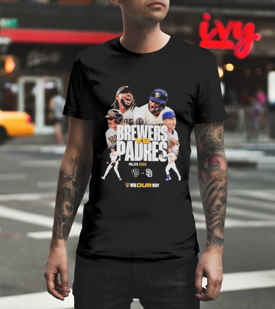 Brewers Vs Padres NLDS 2026 Win Our Way T-Shirt