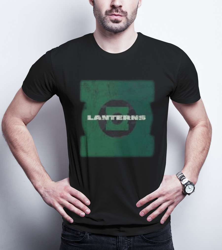 Dc Shop Lanterns Black Camo Green T-Shirt