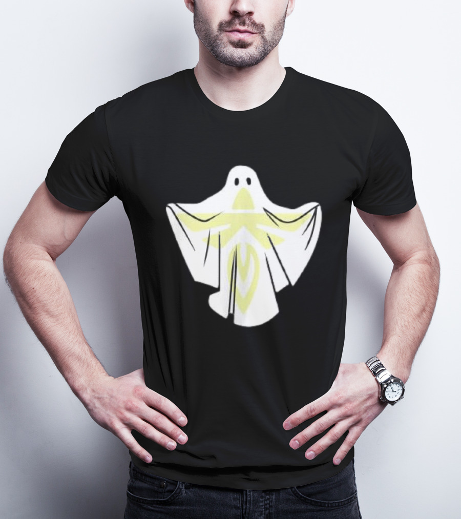 Firefly Store White Blue Ghost Halloween Space T-Shirt