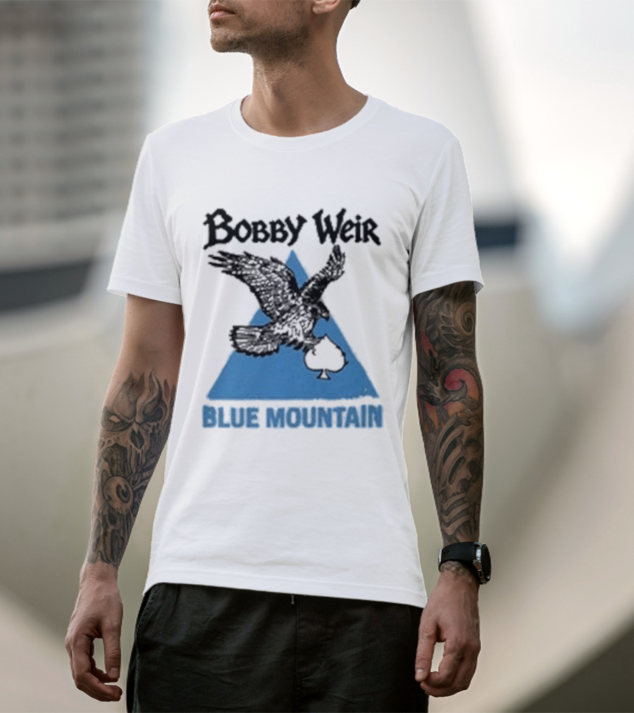 Bobby Weir Blue Mountain Eagle Spade Triangle T-Shirt