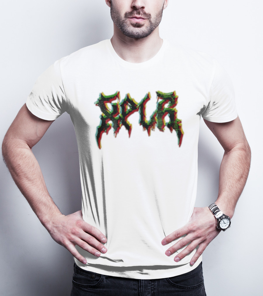 SPUR Glitchy Spiky Metal Font T-Shirt
