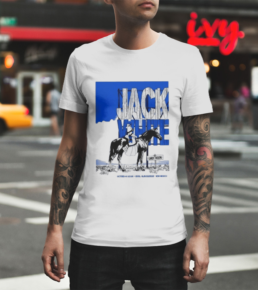 Jack White Live At Revel Entertainment Center Albuquerque October 4 2026 Lindy Vision T-Shirt