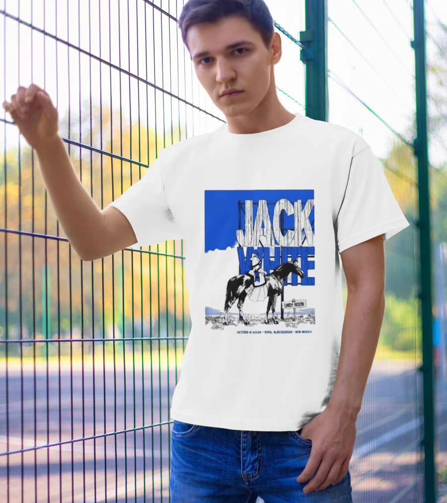 Jack White Live At Revel Entertainment Center Albuquerque October 4 2026 Lindy Vision T-Shirt