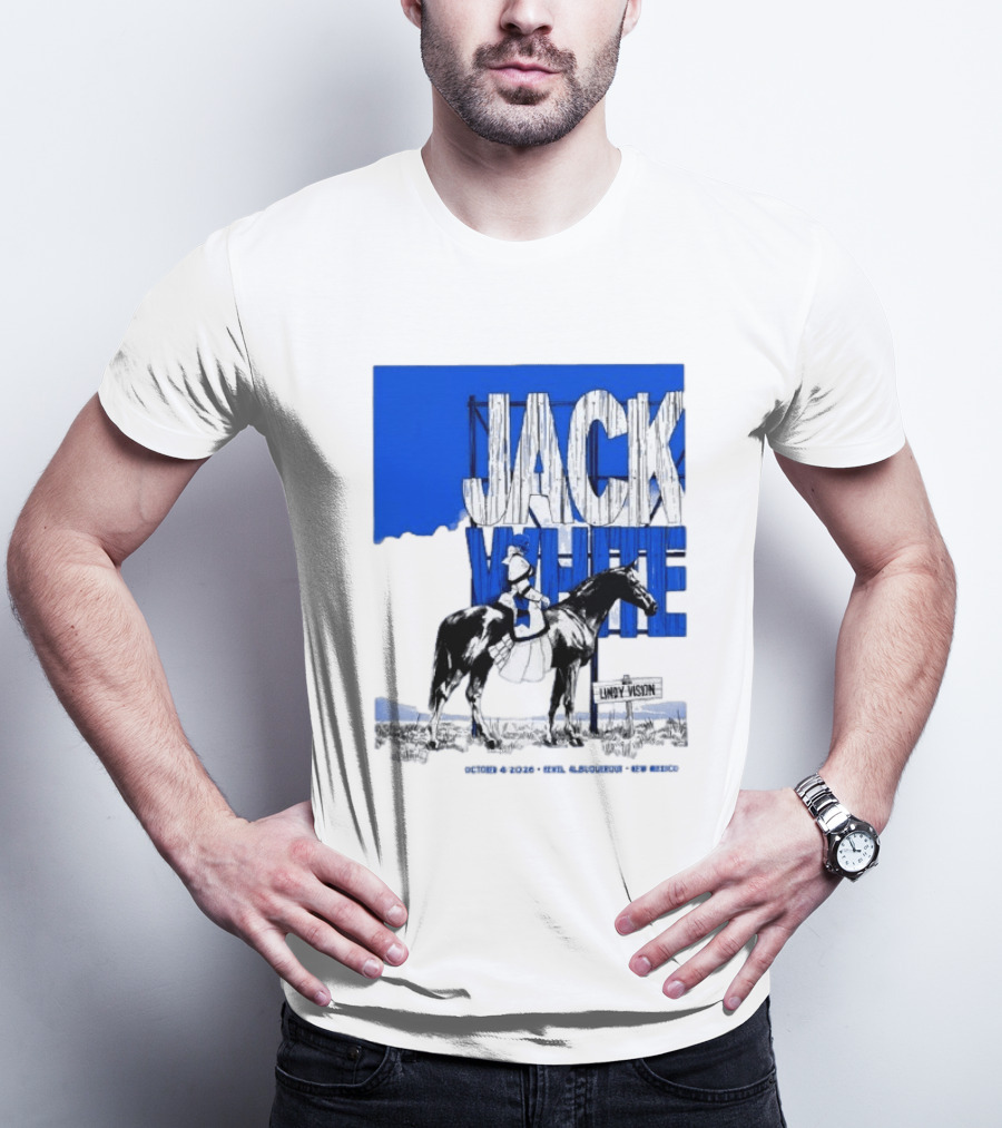 Jack White Live At Revel Entertainment Center Albuquerque October 4 2026 Lindy Vision T-Shirt