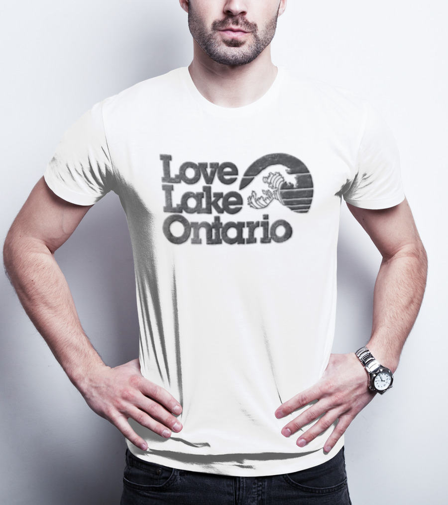 Love Lake Ontario Wave Sunset T-Shirt
