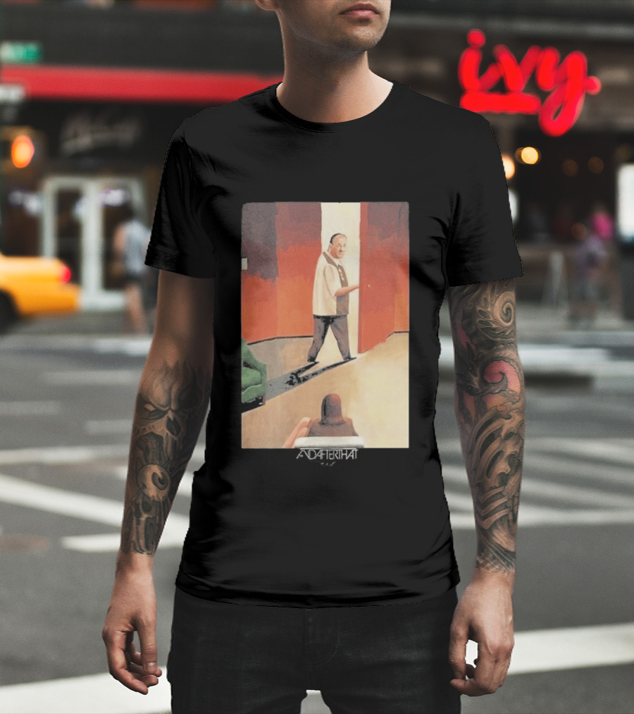 After That Therapy Scene Black Edge T-Shirt